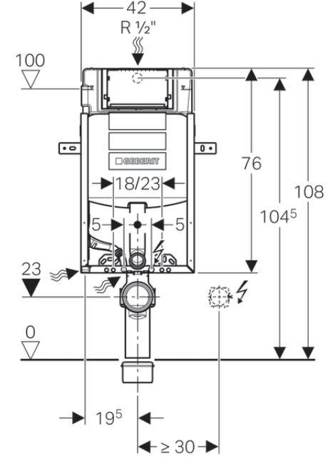 GEBERIT KOMBIFIX ECO, nádržka UP 320 bez tlačítka + WC Ideal Standard ...