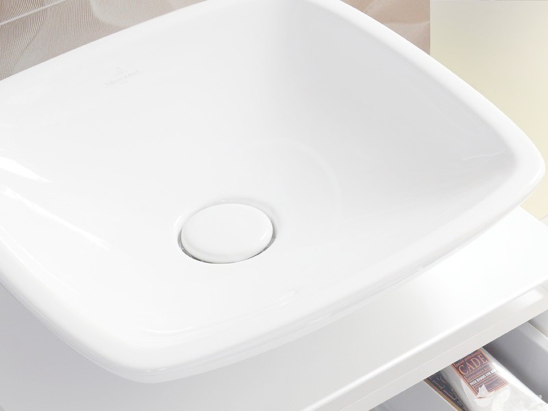 VILLEROY & BOCH - Loop&Friends Umyvadlo na desku, 380x380 mm, s ...