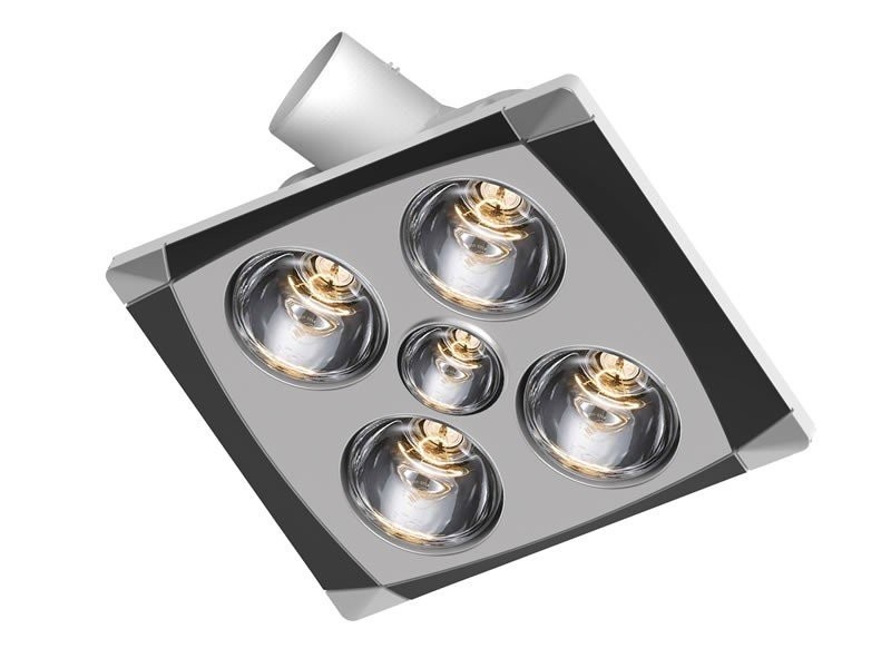 SAPHO - Stropní koupelnový infrazářič s osvětlením a ventilátorem, 1240 ...