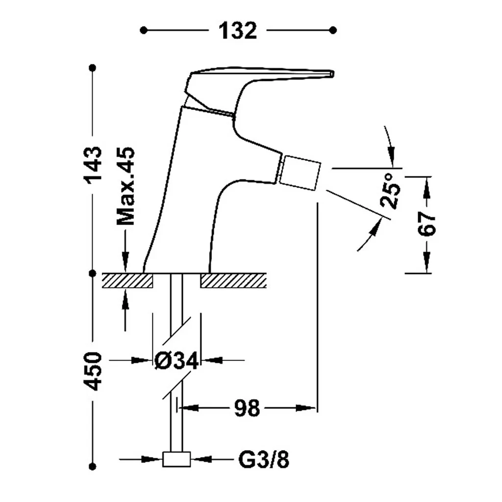 TRES FUJI Chrome 28112001 (TG 28112001) - Svět koupelny.cz