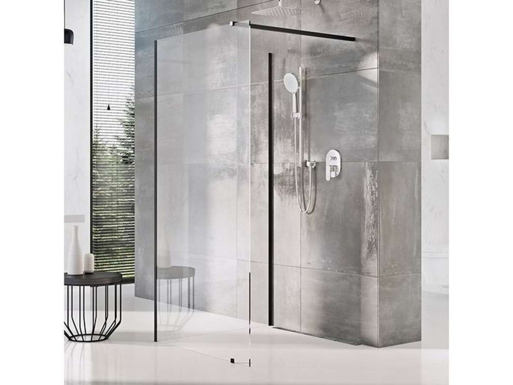 RAVAK - Walk-In Sprchový kout Walk-In Corner 120/90, 120x90 cm, černá ...
