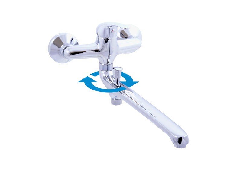 SLEZAK-RAV - Vodovodní baterie pro vanu a umyvadlo SÁZAVA, Barva: Chrom ...