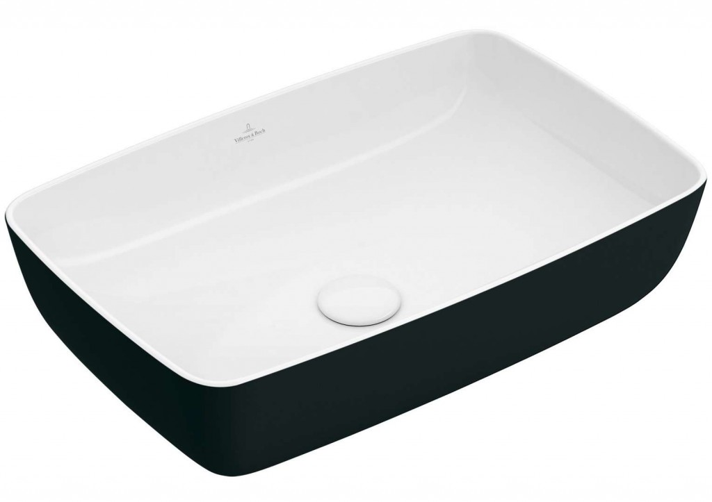 VILLEROY & BOCH - Artis Umyvadlo na desku, 58x38 cm, Coal Black ...